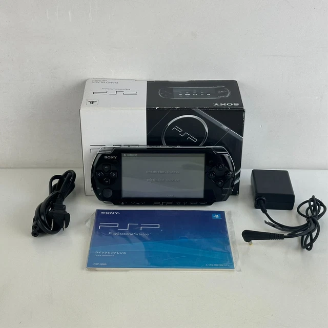 SONY PSP 3000 Piano Black PSP-3000PB Original Console Import Japan NTSC ...