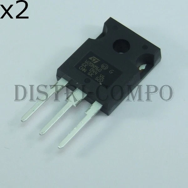 STW20NM60 TRANSISTOR MOSFET TO-247 600V 20A STM Rohs (Set Aus 2) EUR 6 ...