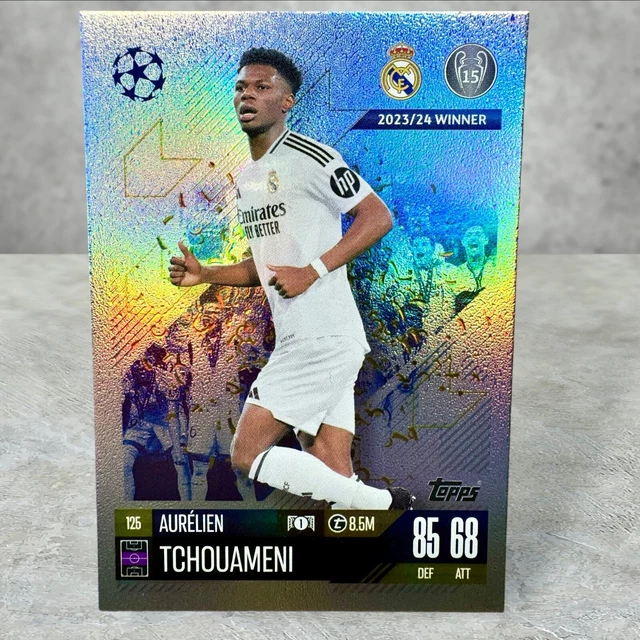 TOPPS MATCH ATTAX 2024/25 Aurelien Tchouameni (Real Madrid) Champions ...