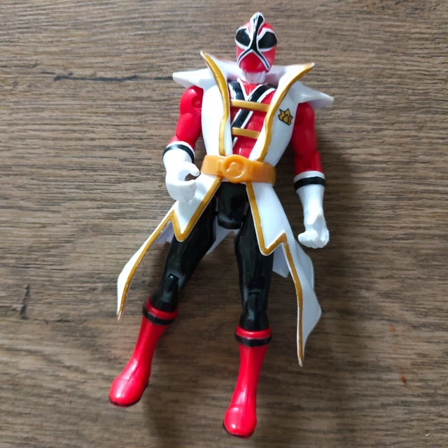 POWER RANGERS SAMURAI Red Super Mega Ranger Figure 4 inch Bandai £10.63 ...