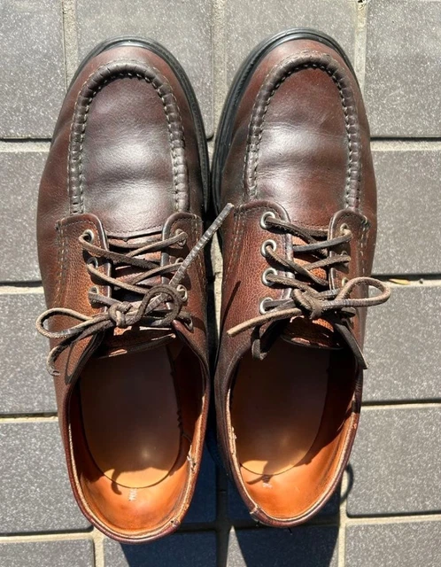 RED WING Men's US9.5 E SuperSole Oxford Work Shoes 8021 Brown Leather £ ...