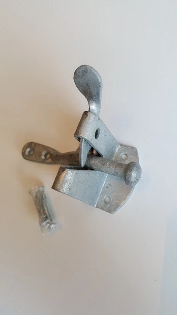 HEAVY DUTY GALVANISED Auto Gate Latch Catch Self Locking Garden Gate ...