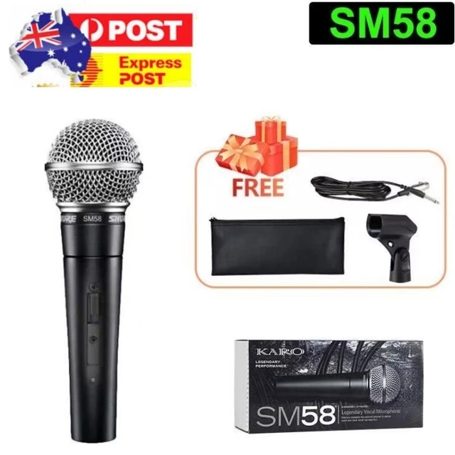 FOR SHURE SM58 Dynamic Vocal Microphone Wired Mic with Switch With Cable AU New $41.99 - PicClick AU