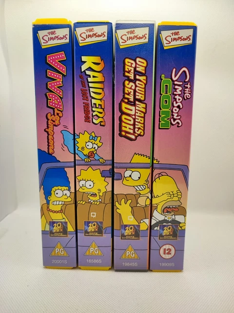 4X THE SIMPSONS VHS Set- Viva Los & Raider & On Your Mark & Simpsons ...
