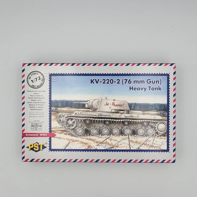 KV-220-2 (&6 MM Gun) Heavy Tank, PST 72061 Model Kit Scale 1/72 EUR 15 ...