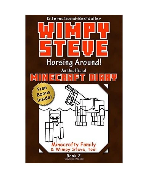 MINECRAFT DIARY: WIMPY Steve Book 2: Horsing Around! (Unofficial ...