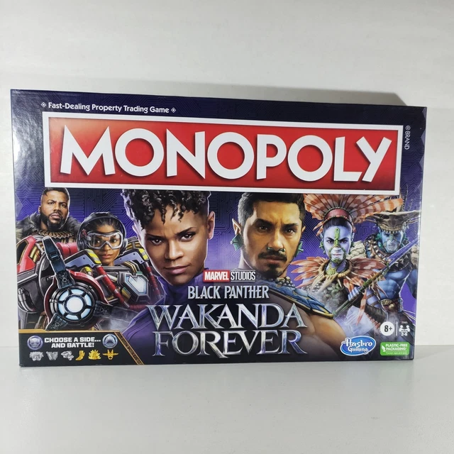 MONOPOLY MARVEL BOARD Game Black Panther: Wakanda Forever Edition ...