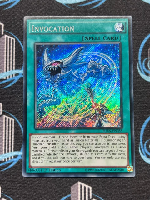 YUGIOH INVOCATION FUEN-EN035 Secret Rare 1ère Edition Neuf/Lp EUR 5,80 ...