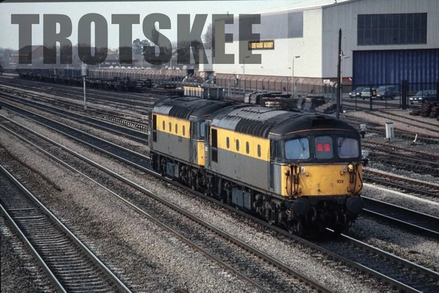 35MM SLIDE BR British Railways Diesel Locomotive Class 33 33002/103 ...