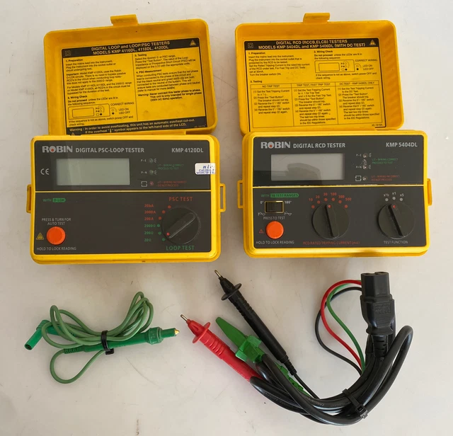 ROBIN DIGITAL RCD Tester KMP5404DL & Digital PSC-Loop Tester KMP4120DL ...