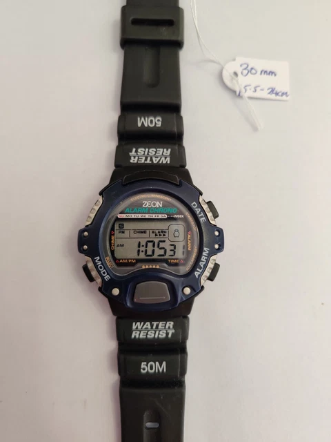 WORKING ZEON CHRONOGRAPH Digital Watch - 703 £2.50 - PicClick UK