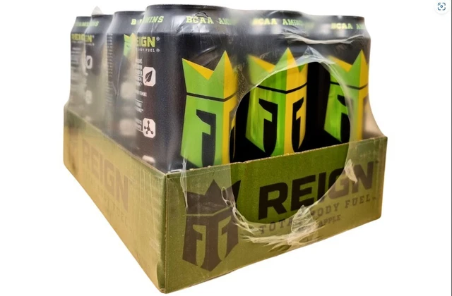 REIGN TOTAL BODY Fuel Sour Apple Flavoured Drink 24 x 500ml BB31/7/24 ...