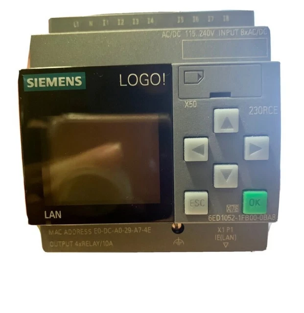 SIEMENS LOGO! 230RCE Logic Module, Siemens 6ED1052 $93.98 - PicClick