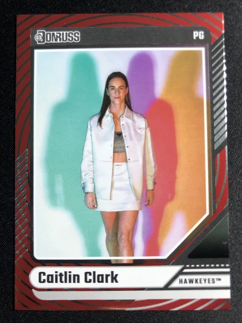 2024 PANINI CAITLIN Clark Collection Donruss Target Red Foil #1 Fever ...