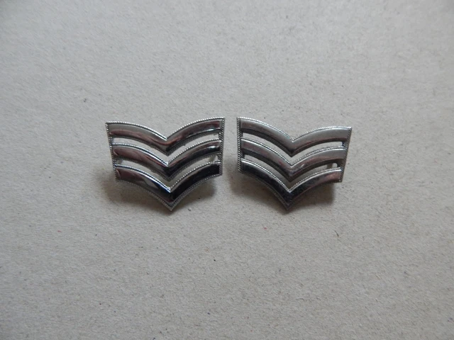 OBSOLETE BRITISH POLICE Sergeant Rank Epaulette Badges CT £10.00 ...