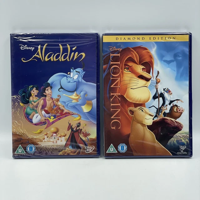 ALADDIN / THE Lion King [DVD] 2 x Disney Classic Films • UK R2 • New ...