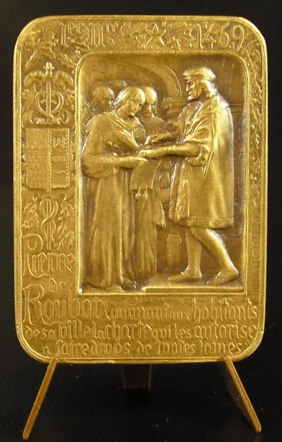 MÉDAILLE CHAMBRE DE commerce Pierre de Roubaix la Charte commerciale ...