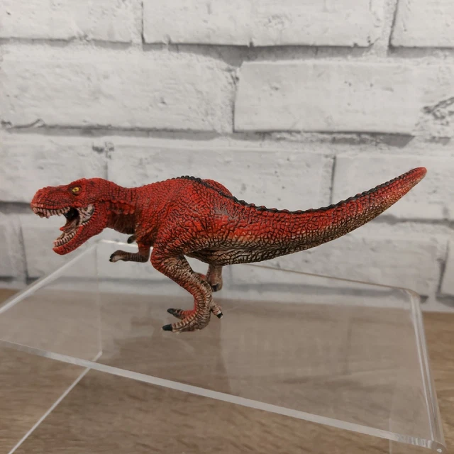SCHLEICH TYRANNOSAURUS REX Red T-Rex 6" Figure Toy Prehistoric Dinosaur ...