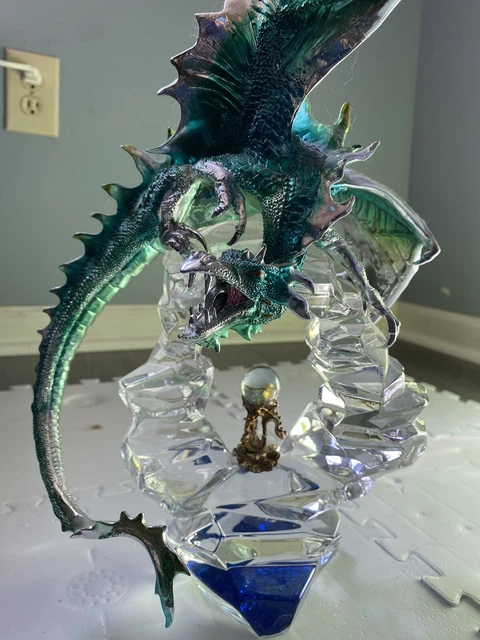 FRANKLIN MINT, MICHAEL Whelan Dragon Statue Guardian Of The Crystal ...