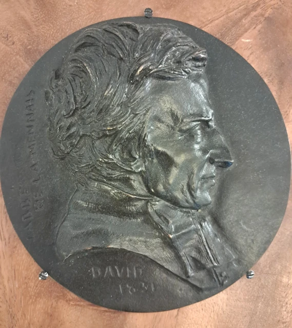 MÉDAILLON BRONZE DAVID d'Angers - Félicité de La Mennais ----- EUR 350 ...