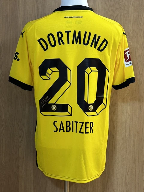 MARCEL SABITZER SIGNED Dortmund Home Shirt COA Video Proof £132.00 ...