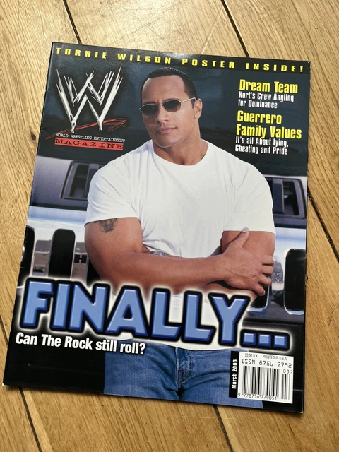 WWF WWE Magazine The Rock Dwayne Johnson March 2003 See Description £3. ...