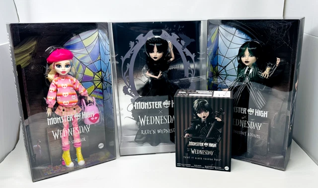 MONSTER HIGH DOLL ~Wednesday, Enid, Rave n' wednesday (Choose) $209.99 ...