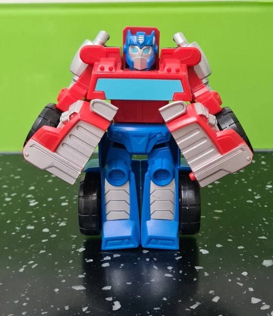 PLAYSKOOL HEROES TRANSFORMERS Rescue Bots Academy Optimus Prime Truck ...