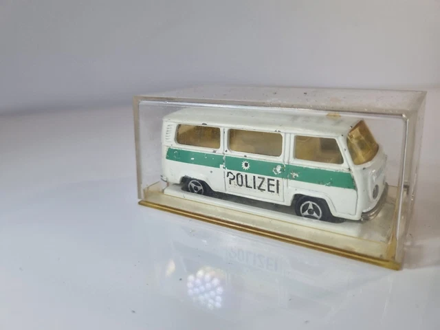 1980 MAJORETTE POLIZEI VW t2 combi police RARE EUR 12,50 - PicClick IT
