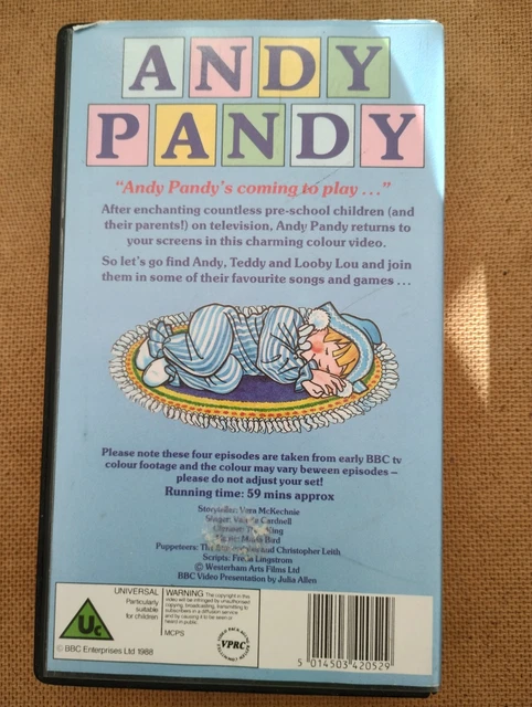 ANDY PANDY VHS Video £4.91 - PicClick UK