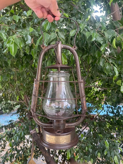OLD VINTAGE RARE Wiechers & Helm Hurricane Iron Lantern Lamp No.233942 ...