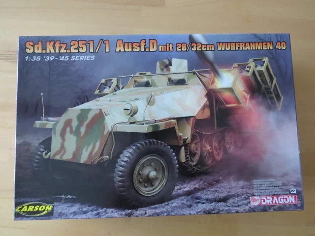 DRAGON 6861, SD.KFZ.251/1 Ausf.D mit 28/32cm Wurfrahmen 40, 1:35 EUR 39 ...