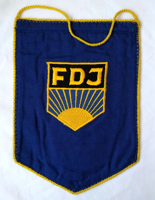 FDJ EAST GERMANY vintage pennant Free German Youth organization GDR DDR ...