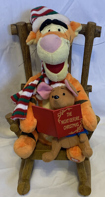 DISNEY GEMMY ANIMATED Tigger Rocking with Roo Recites Twas the Night ...