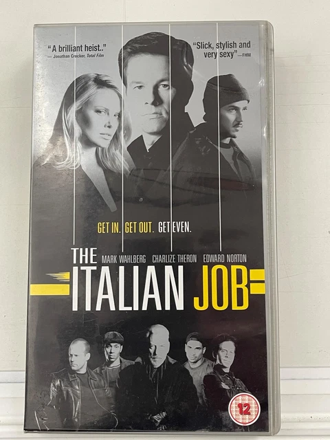 MARK WAHLBERG THE Italian Job VHS Tape £7.99 - PicClick UK