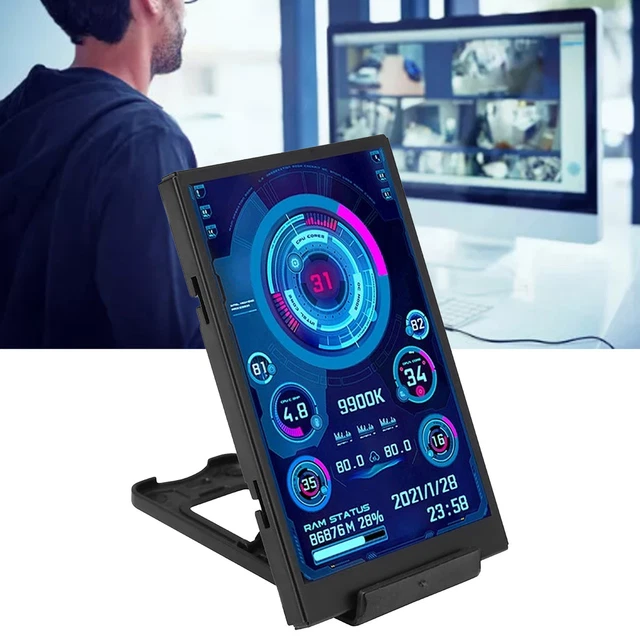 MINI MONITOR DISPLAY Screen USB IPS Full View Computer Accessory For ...