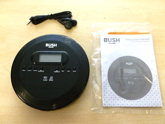BUSH PCD-320B PORTABLE MP3/CD Player - Black with Earphones £7.99 ...