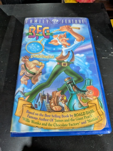 BFG BIG FRIENDLY Giant (VHS, 1996) Roald Dahl - RARE VHS Blue Clamshell ...