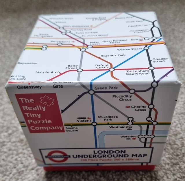 LONDON UNDERGROUND TUBE Map 100 Piece Jigsaw Puzzle (26x38 cm) [2016] £ ...