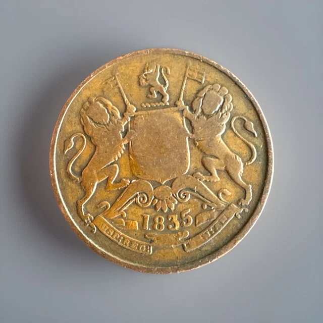 BRITISH INDIA 1835 - East India Company - ½ Anna Coin £9.99 - PicClick UK