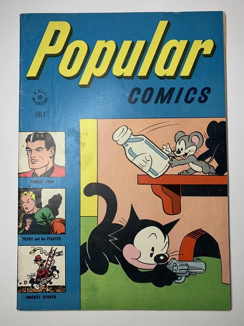 POPULAR COMICS #125 (1946) Dell Golden Age Classic - Felix The Cat - Fn ...