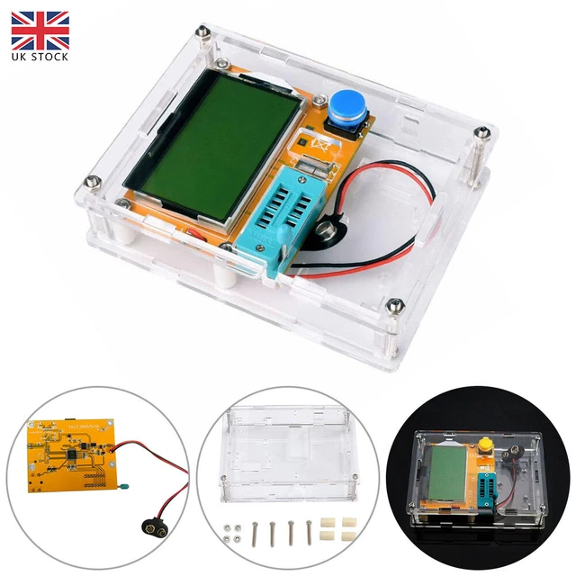 LCD DISPLAY LCR-T4 Transistor Diode Capacitor ESR LCR Meter MOSFET PNP ...