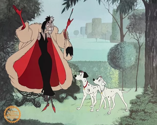 Disney Cruella De Vil 101 Dalmatians Limited Edition Sericel Animation