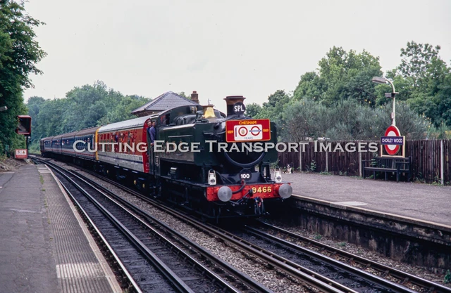 ORIGINAL RAILWAY SLIDE: 9466 Chorleywood 1989 Steam on the Met 44/305 ...