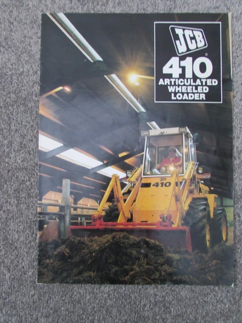 @ JCB 410 Articulated Wheeled Loader Brochure @ £1.00 - PicClick UK