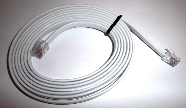 RJ10 RJ9 RJ22 4P4C 4 Pin Telefon Telefon Hand Set Kabel - Längen EUR 7,46 - PicClick DE