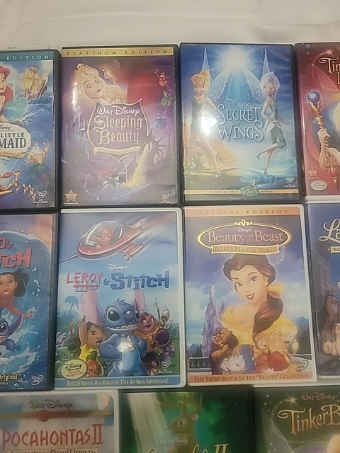 (14) ALL WALT Disney Pixar DVD Movie Lot, Animated Cartoon Family Kids ...