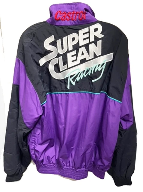 VRHTF RARE NHRA "Castrol Super Clean Racing Jacket" All Embroided Very ...
