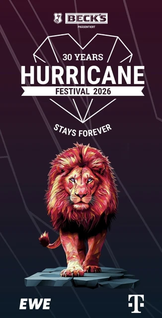 HURRICANE FESTIVAL 2026, 1 Ticket Festivalpass EUR 165,00 - PicClick DE