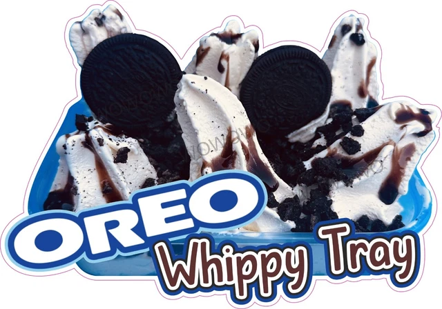 ICE CREAM VAN sticker Oreo whippy Tray trailer shop decal (choose size ...